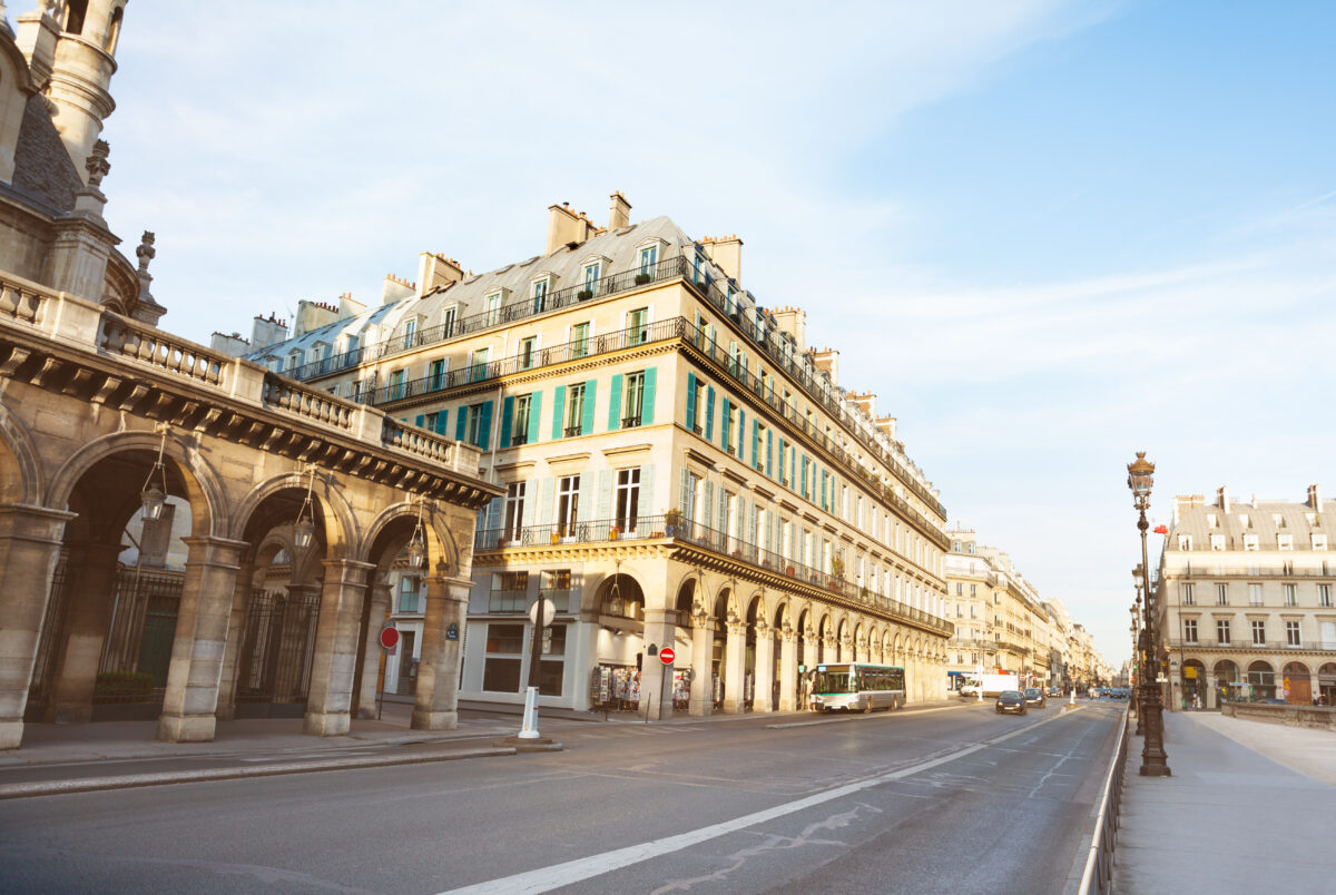 Louvre-Rivoli Metro Station in Paris, France